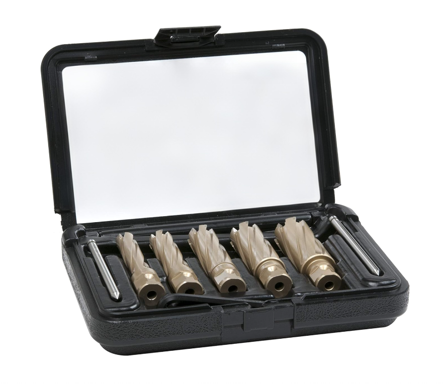 TCT Carbide Ringlar Cutter Kit untuk Bor Magnetic - 5 Ukuran