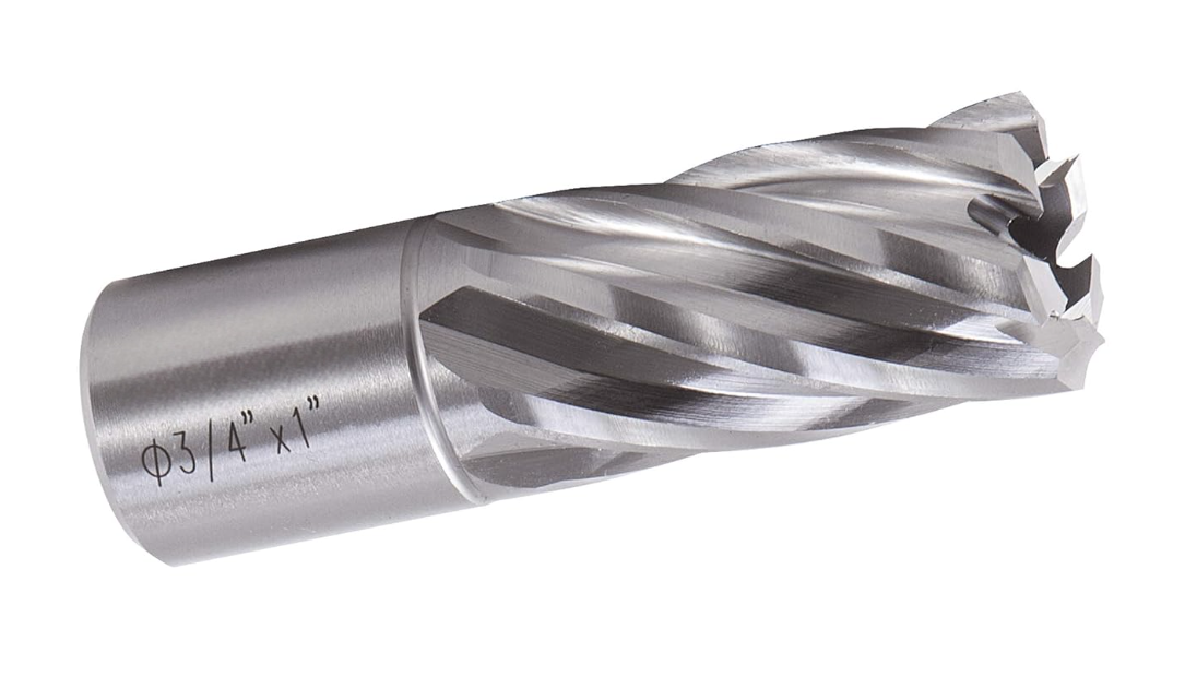 3/4" HSS Annular Cutter with Weldon Shank for Metal Drilling
